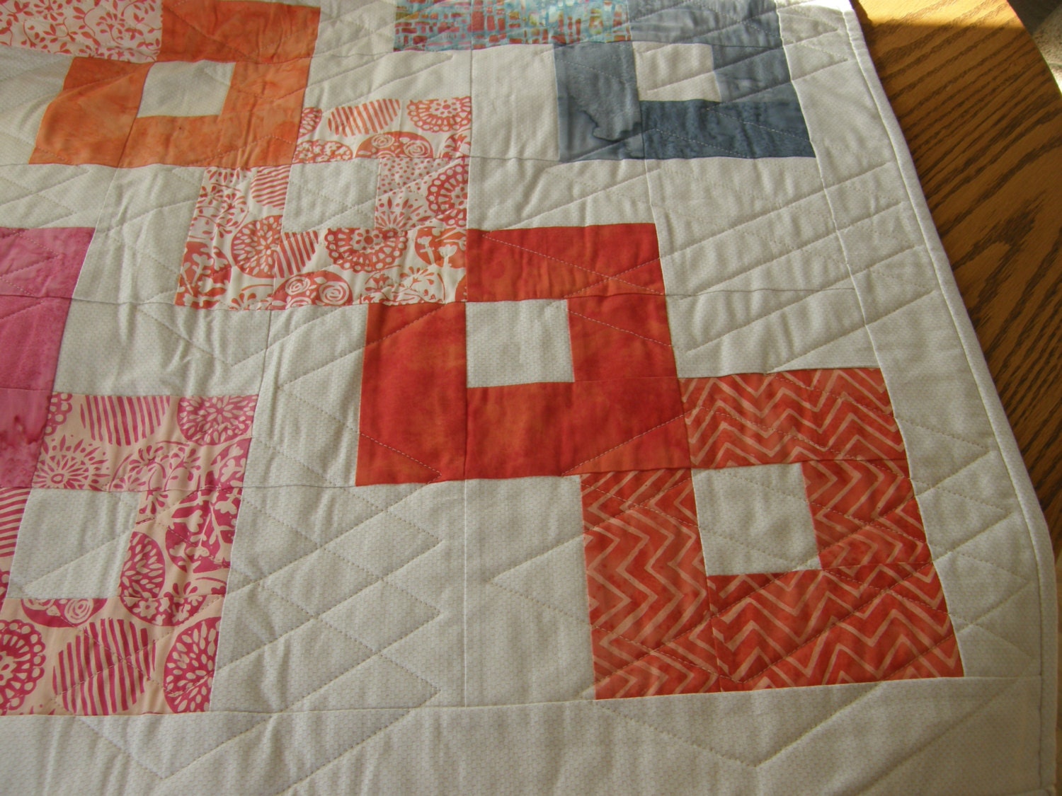 Modern Squares Quilt - Etsy