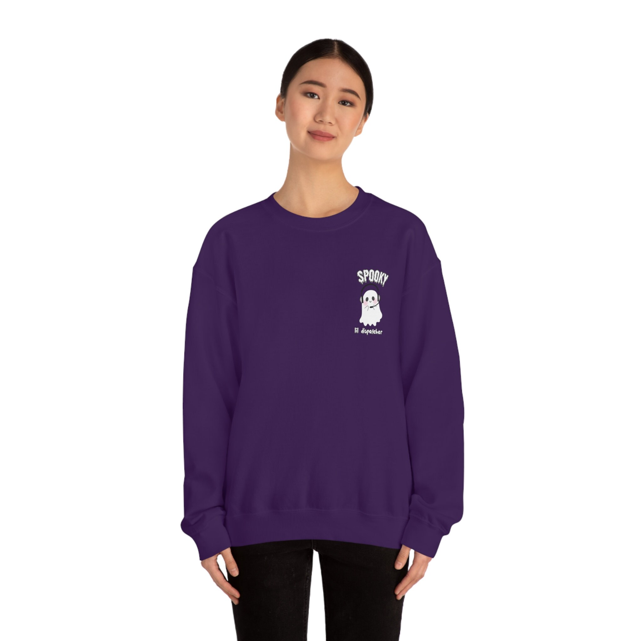Spooky Lil Dispatcher Unisex Heavy Blend Crewneck Sweatshirt - Etsy