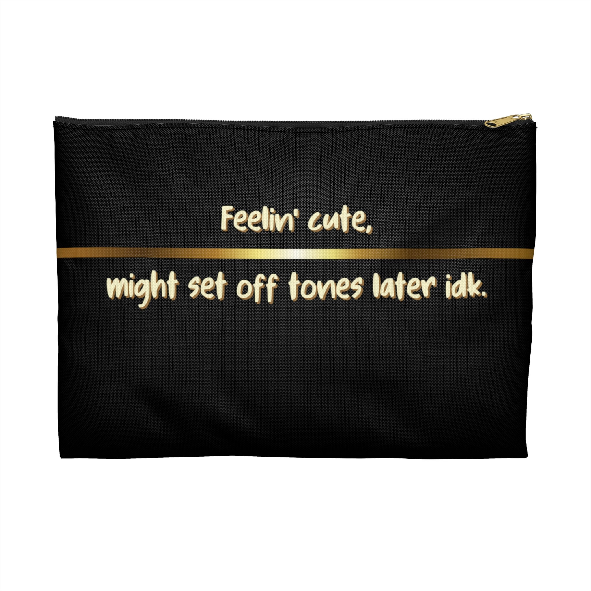 Funny 911 Dispatcher Headset Accessory Pouch Thin Gold Line - Etsy