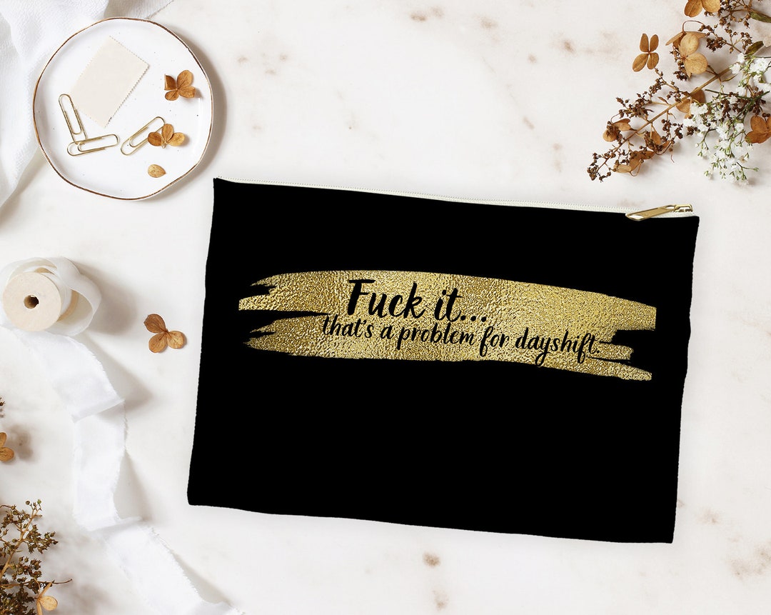 Night Shift 911 Dispatcher Headset Accessory Pouch | Thin Gold Line ...