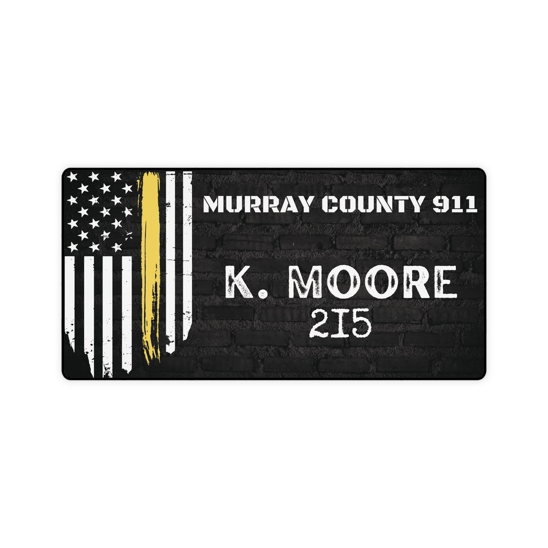 Personalized 911 Dispatcher Desk Mat - Etsy