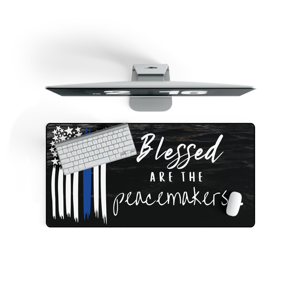 Blessed Are the Peacemakers Police Desk Mat - Etsy