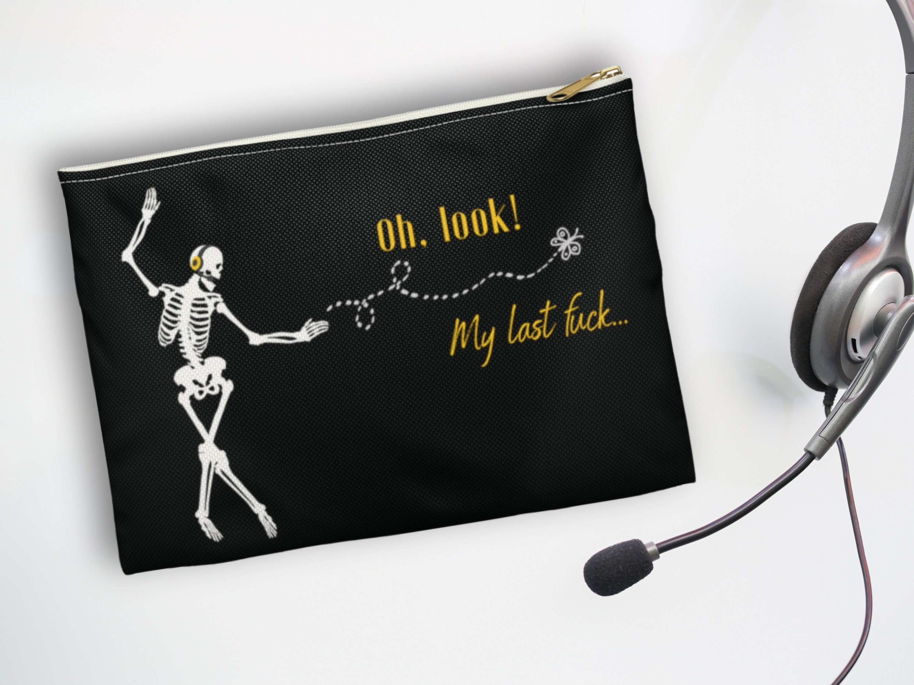 Funny Dispatch Headset Bag 911 Headset Bag Thin Gold Line Headset Bag ...