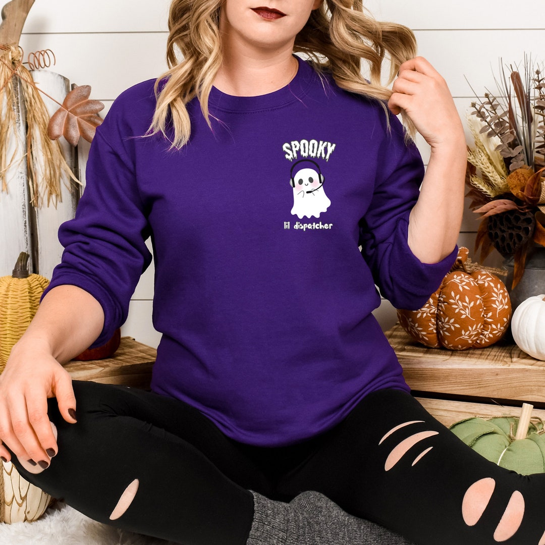 Spooky Lil Dispatcher Unisex Heavy Blend Crewneck Sweatshirt - Etsy
