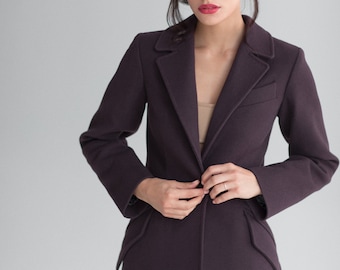 Purple Plum Coat - Etsy