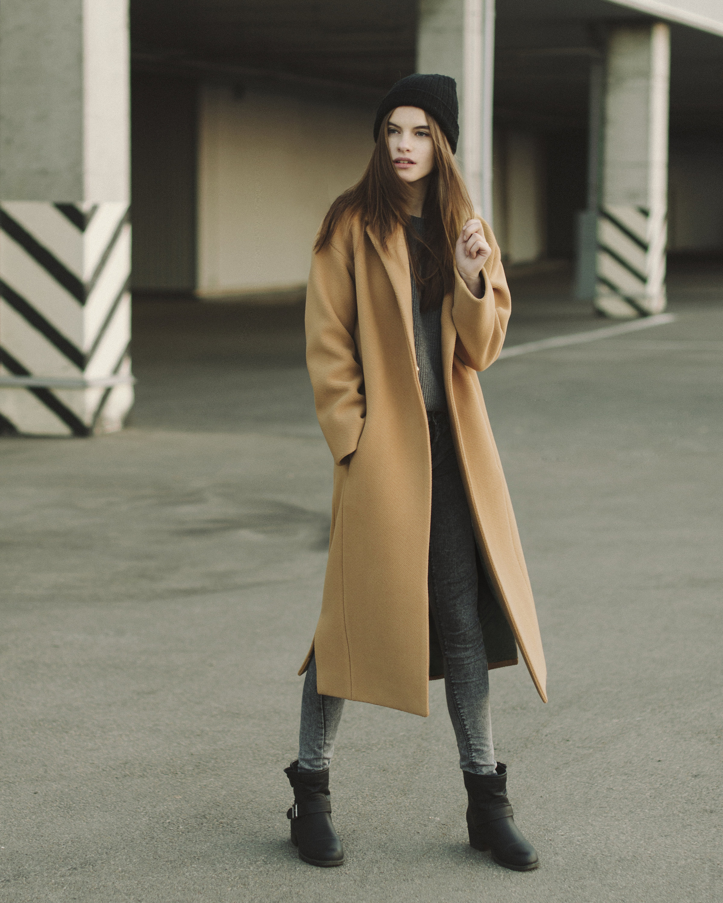 Fall Camel Coat / Woman Wool Coat / Loose Fit Camel Coat / | Etsy