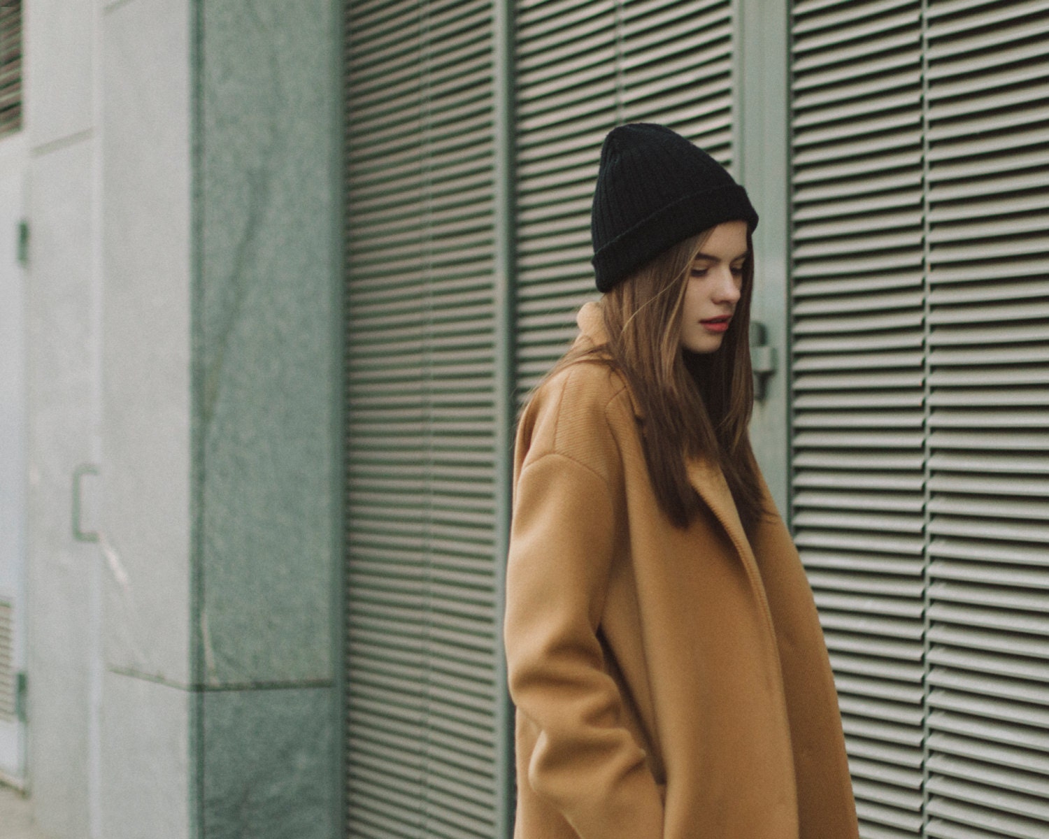 Fall Camel Coat / Woman Wool Coat / Loose Fit Camel Coat / | Etsy