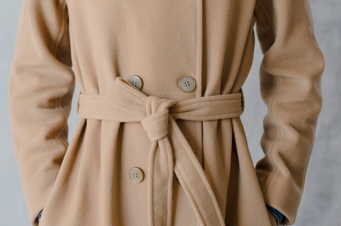 Camel Wool Coat / Spring Wool Coat / Woman Autumn Coat - Etsy