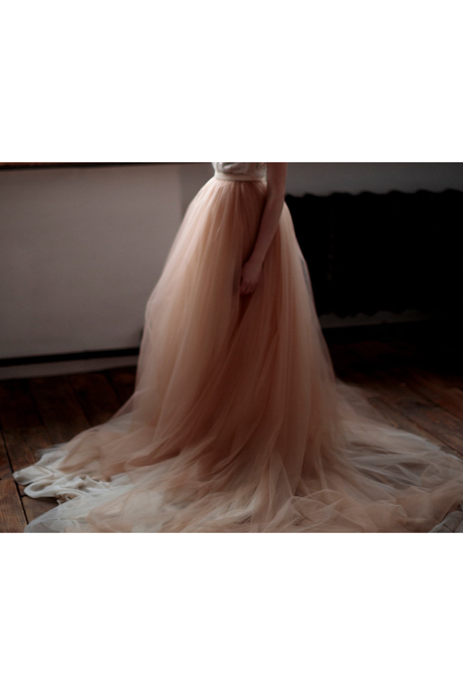 Ivory Copper Wedding Skirt Tulle Bridal Skirt - Etsy Australia