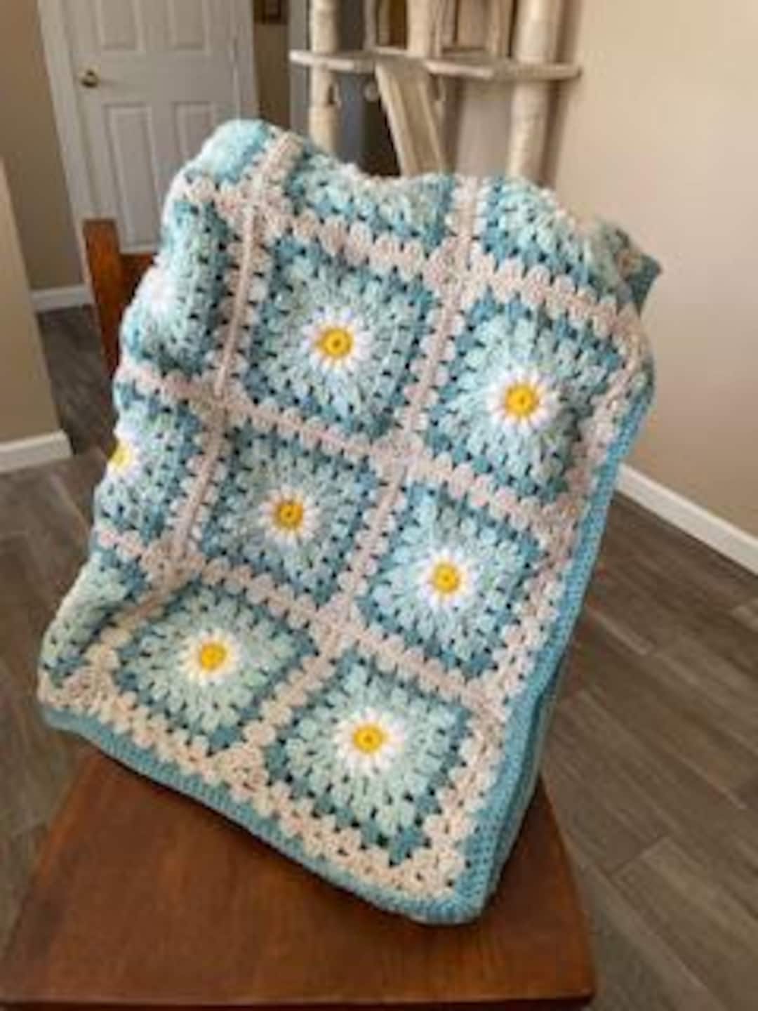 Retro Daisy Afghan - Etsy