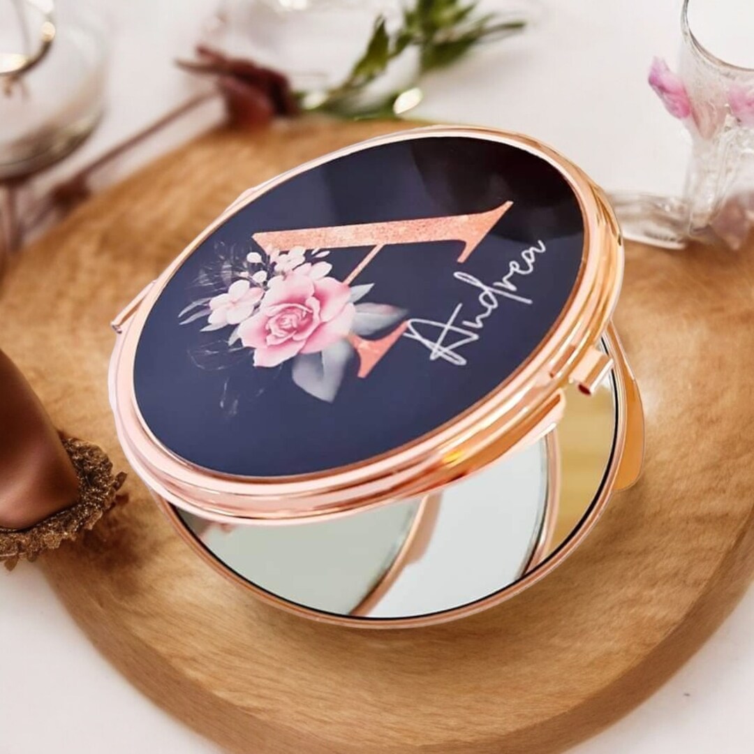 Compact Mirror, Personalised Compact Mirror, Bridesmaid Gift, Bride to ...