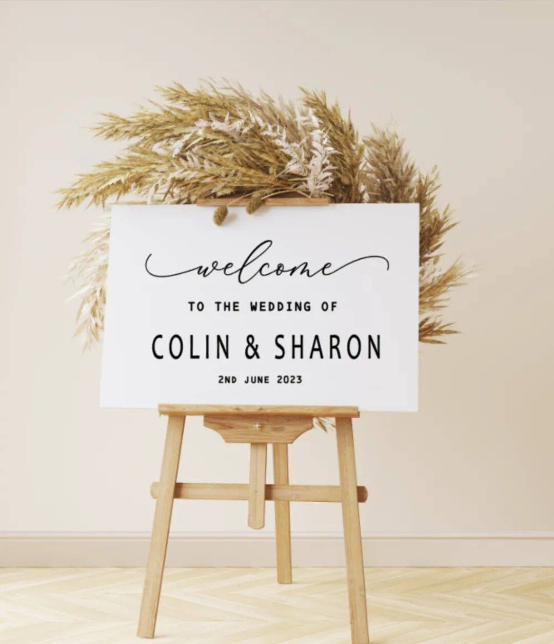 A2 Welcome Sign, A2 Wedding Sign, A2 Acrylic Wedding Sign, A2 Colour ...