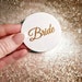 7.4cm Colour Acrylic Wedding Name Card, Circle Style, Colour Acrylic ...