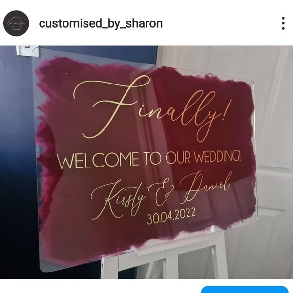 A1 Wedding Welcome Sign - Etsy UK
