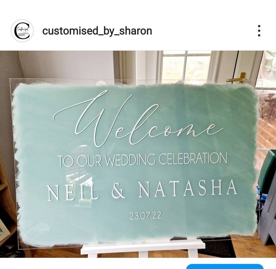 A2 Welcome Sign A2 Wedding Sign A2 Acrylic Wedding Sign A2 - Etsy