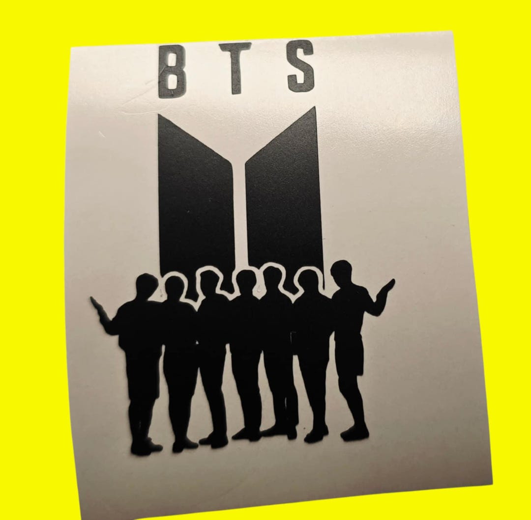 BTS Vinyl Sticker Decals, Personalise, Water Bottles, Laptop, Tablet ...