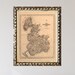 AFRICA, 1851. Linen Backed, Folded Map. Old Map Reprint - Etsy