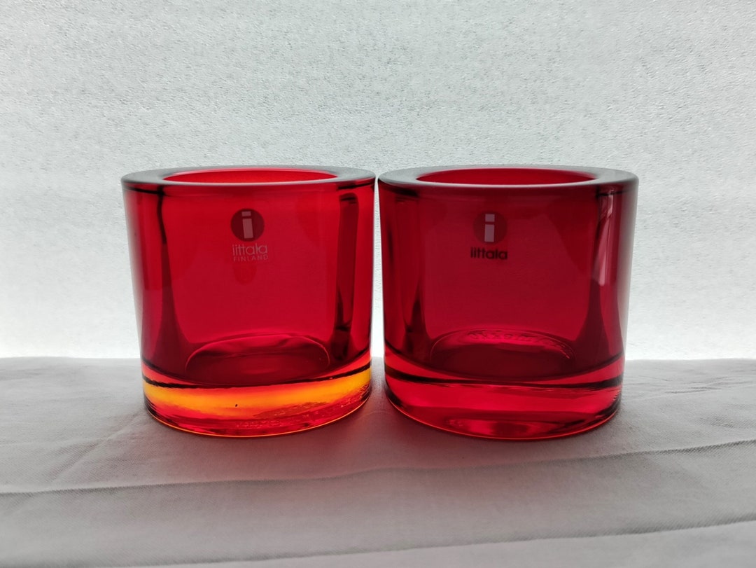 Iittala: One Red KIVI Votive, Produced by Marimekko - Etsy