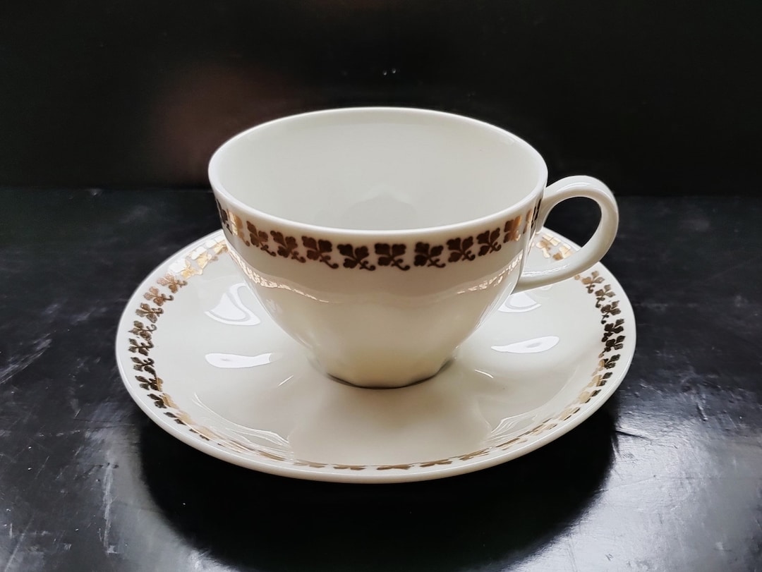 Arabia Finland: Three KORU Coffee Cups and Three Saucers, Pattern by ...