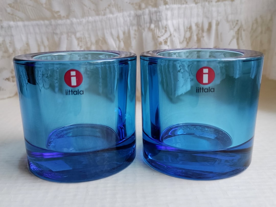 Iittala: One Turquoise Blue KIVI Votive Produced by Marimekko - Etsy