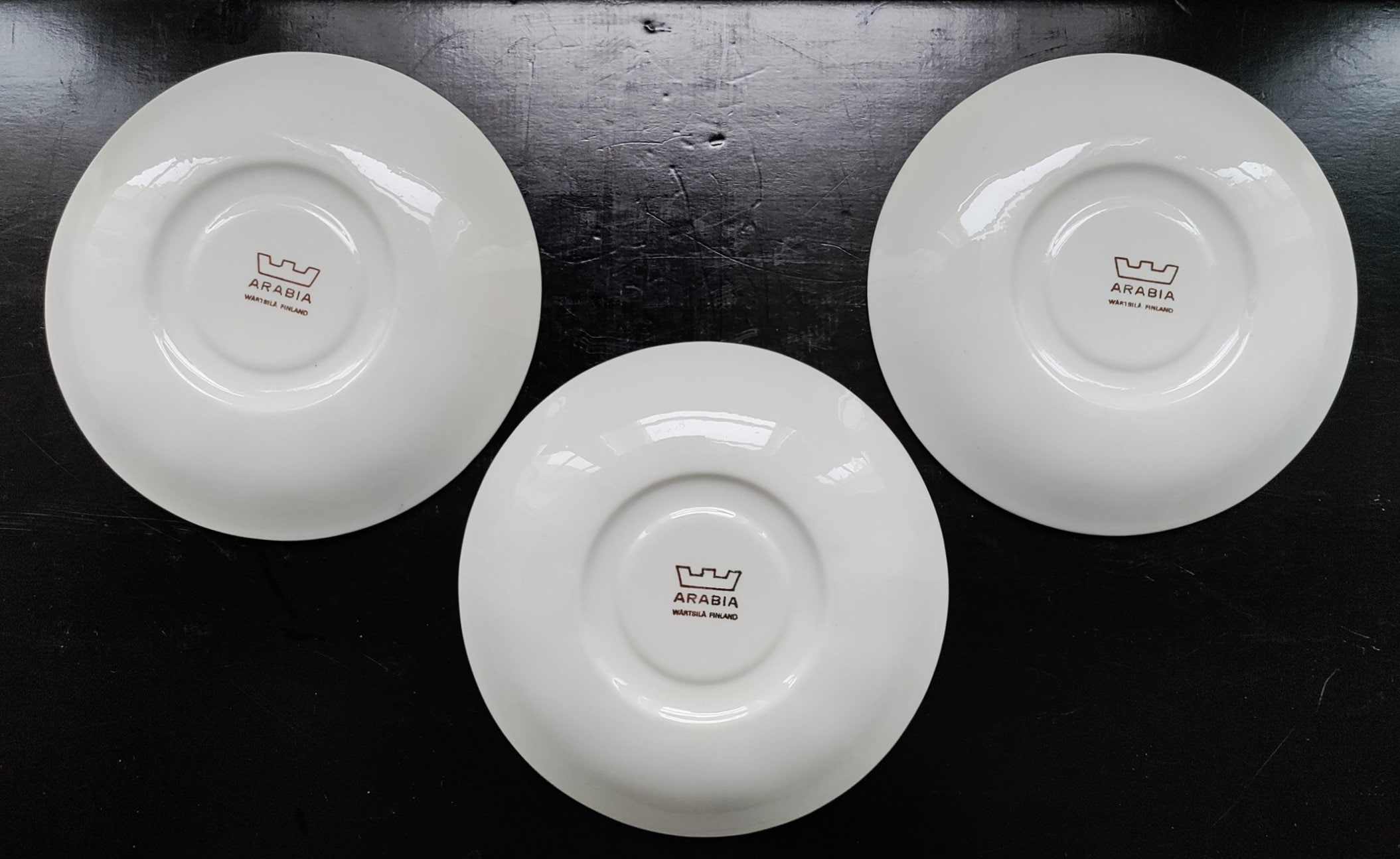 Arabia Finland: Three KORU Coffee Cups and Three Saucers - Etsy