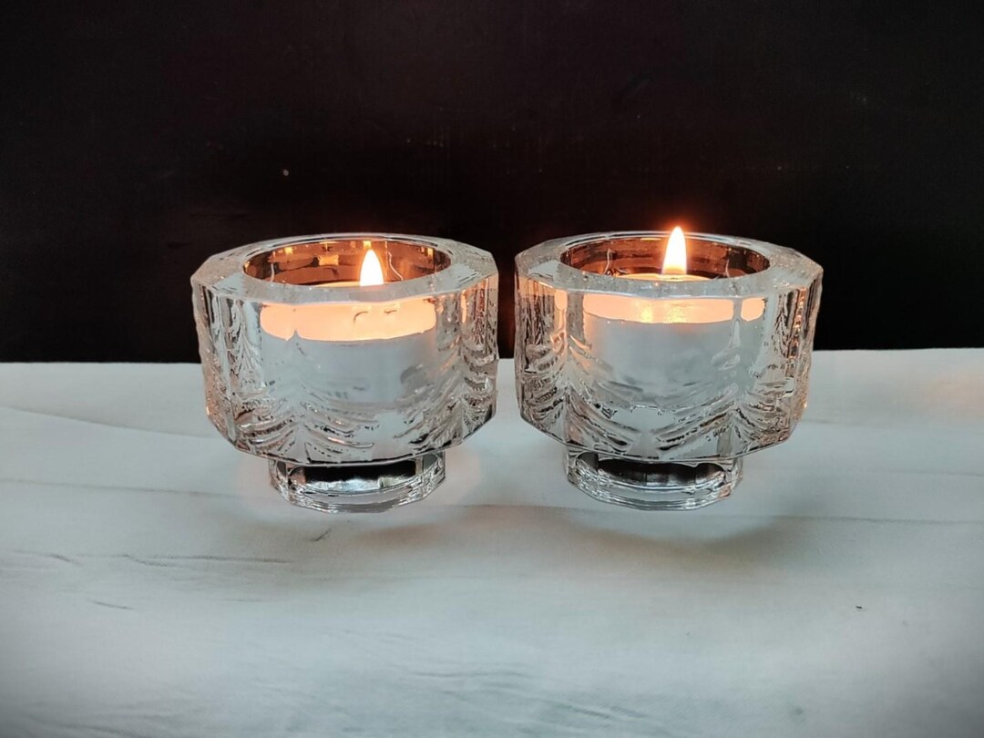 Iittala: Two KUUSI Series Small Candle Holders for Tea Lights, Designed ...