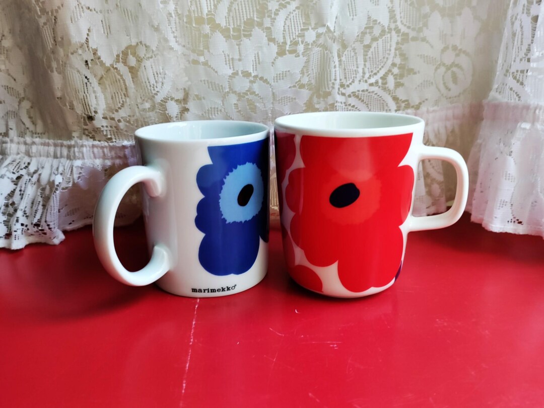 Marimekko: Two UNIKKO Pattern Mugs, Designed by Maija Isola/kristiina ...