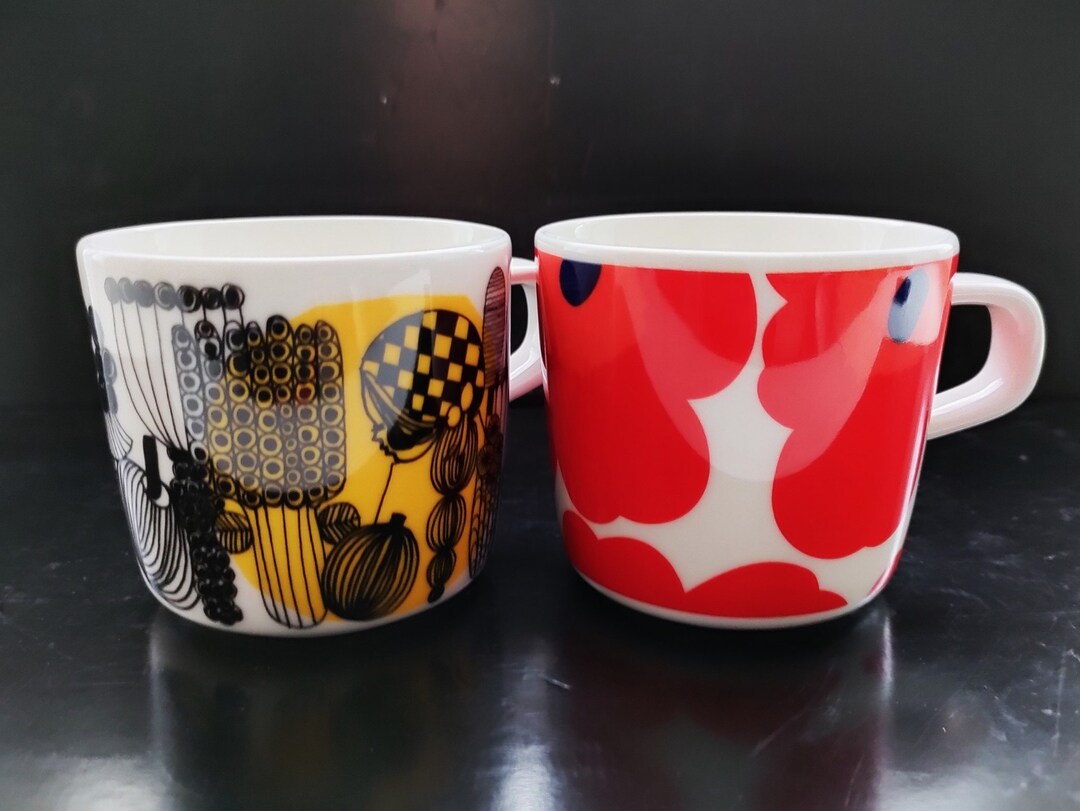 Marimekko: Set of Two Small Oiva Model Mugs With Siirtolapuutarha ...