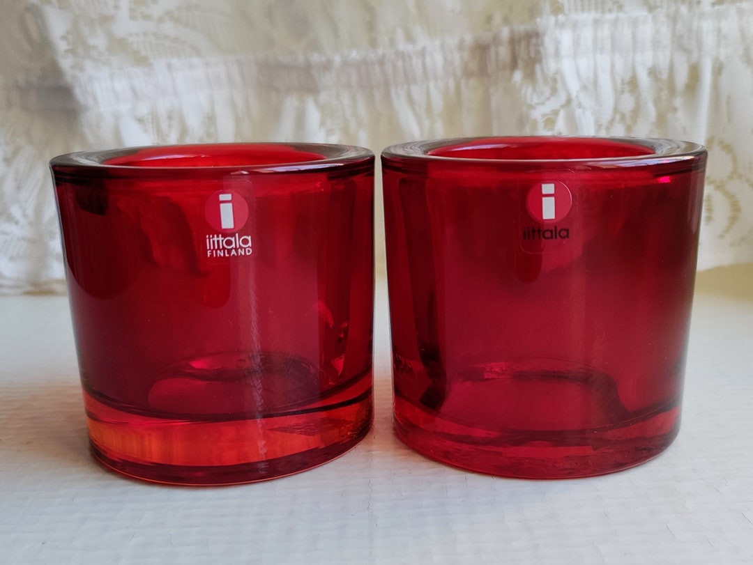 Iittala: One Red KIVI Votive Produced by Marimekko - Etsy