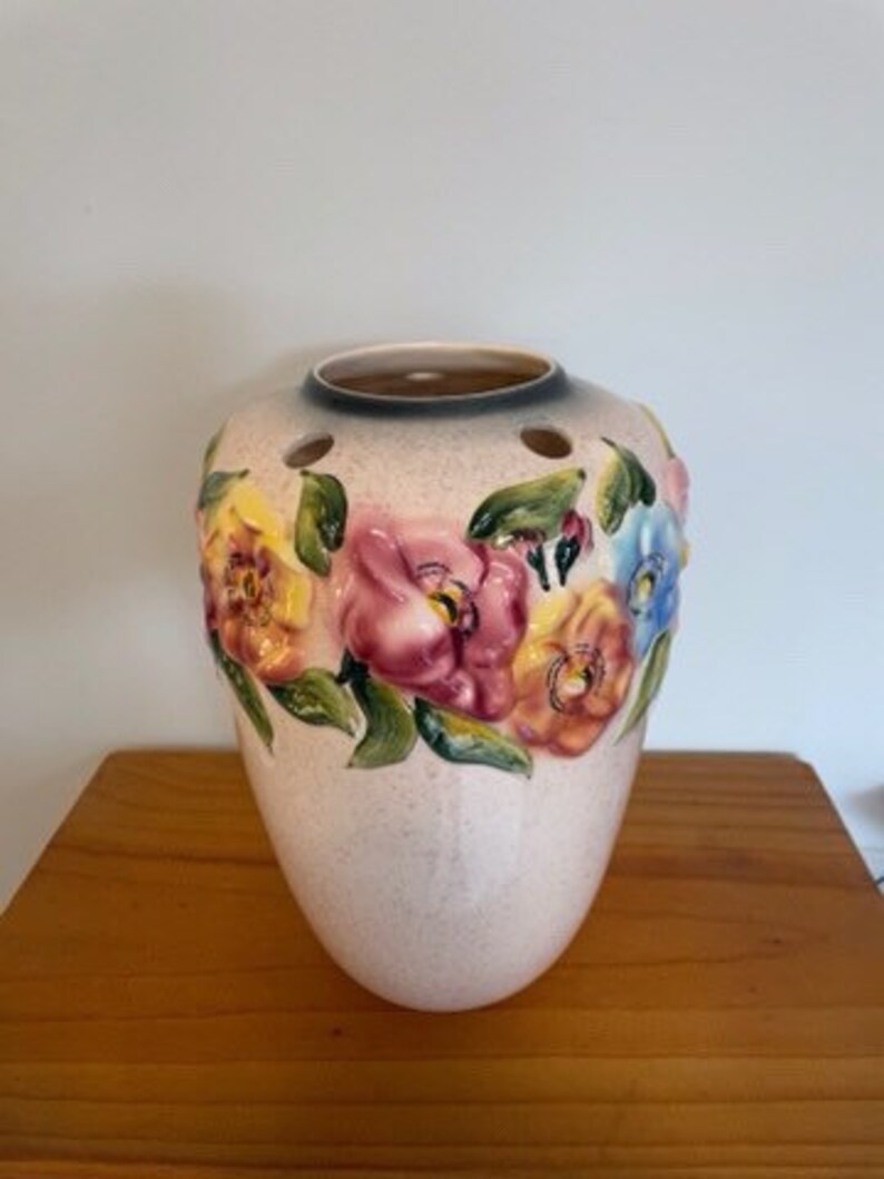 Vintage Kalmar Pottery Gladioli Vase V35 - Etsy