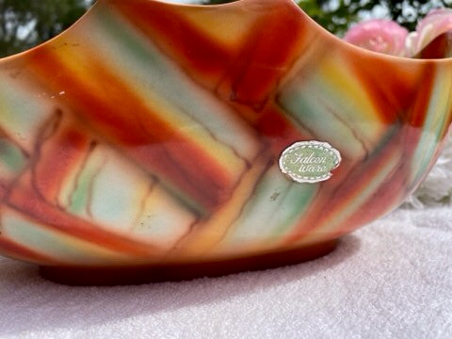 Falcon Ware T Lawrence Boat Shaped Vase/bowl With Original - Etsy UK