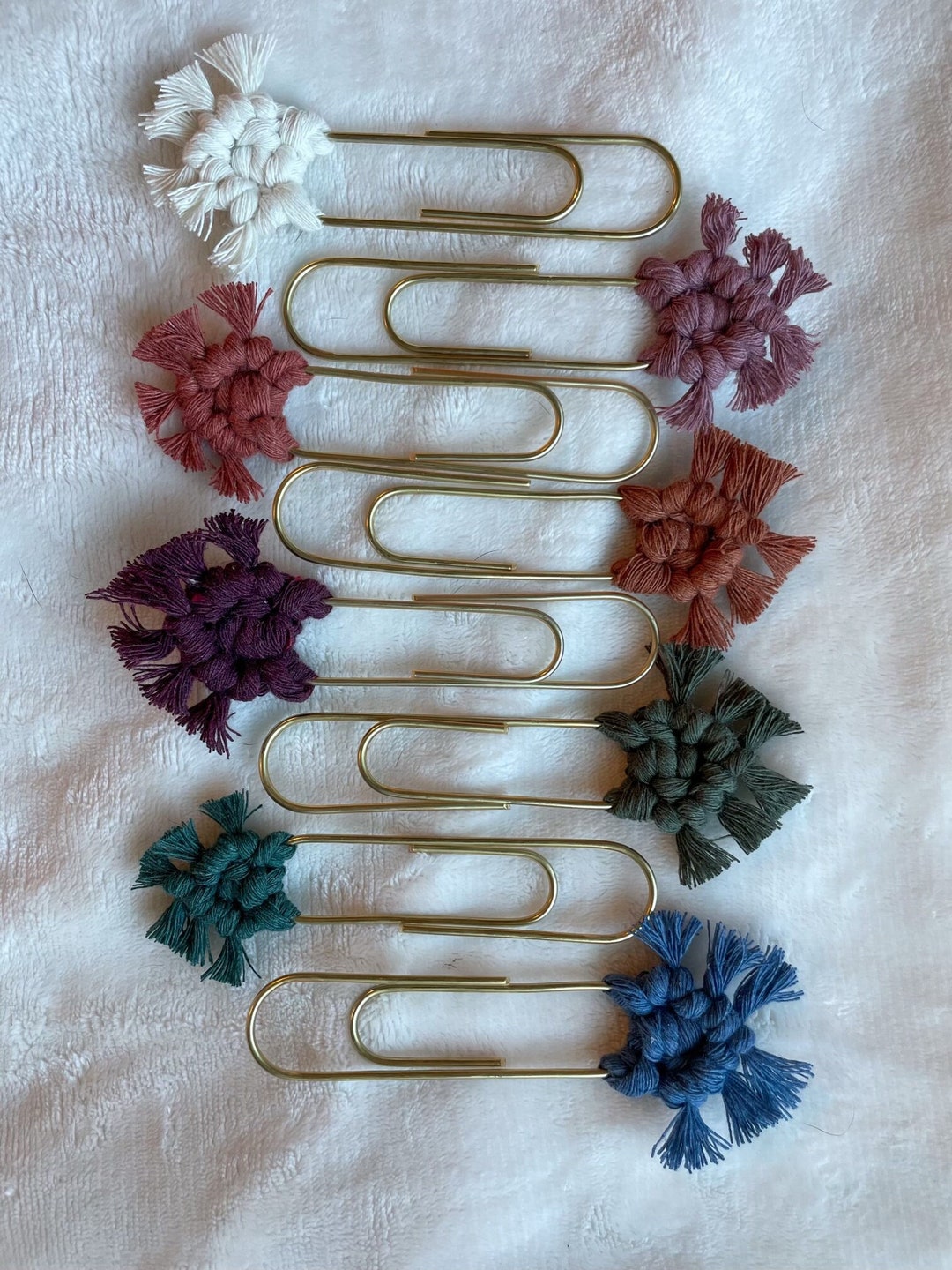 Bestselling Macrame Paperclip Bookmark | JUMBO Paperclip | Macrame ...
