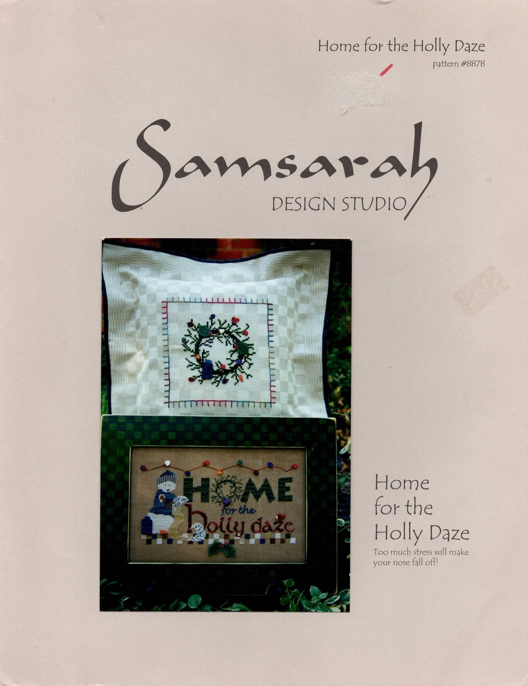 Samsarah home for the Holly Daze Vintage 1990's Christmas Cross Stitch ...