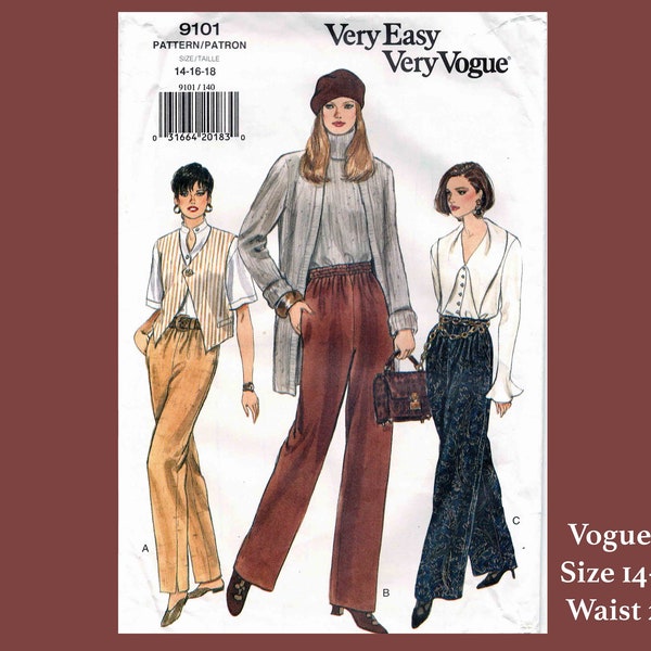 Vogue Pants Pattern - Etsy