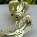 Vintage Mid Century Weeping Gold Finish Gold Tone Rose Floral Brooch ...