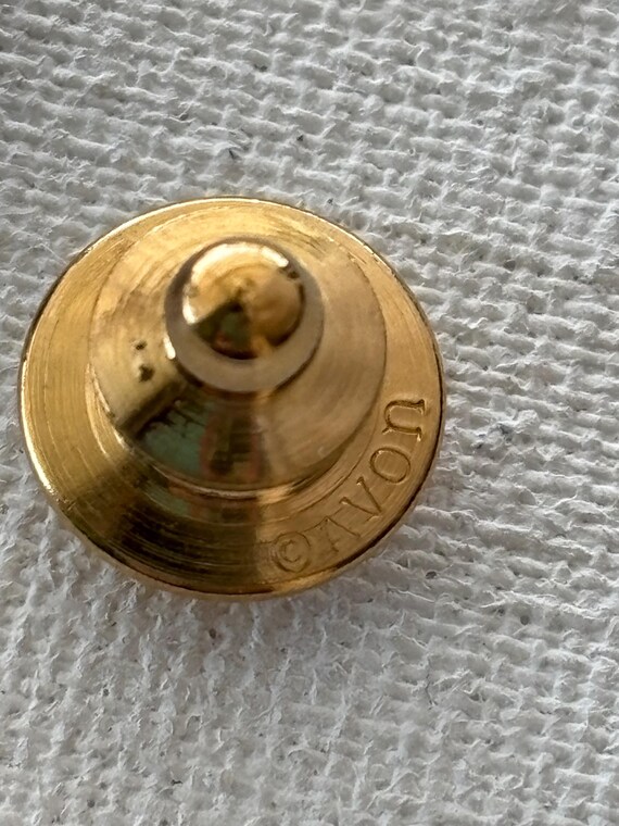 Vintage Avon gold tone cuckoo clock push back pin wit… - Gem