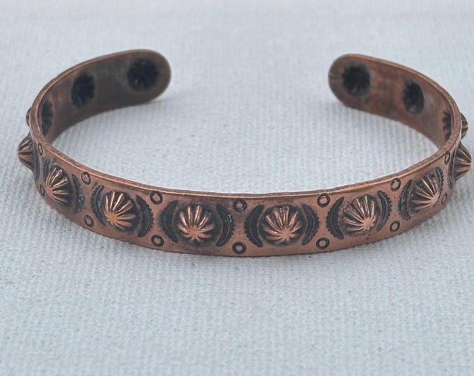 Vintage Bell Trading Post Copper Cuff Children’s Bracelet: Stamped ...