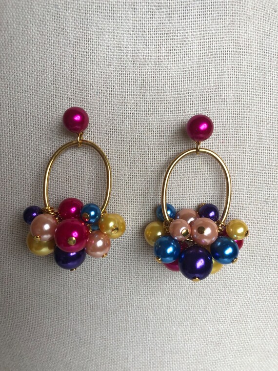 Vintage colorful Avon Bold Pearlesque 1990s cha cha d… - Gem