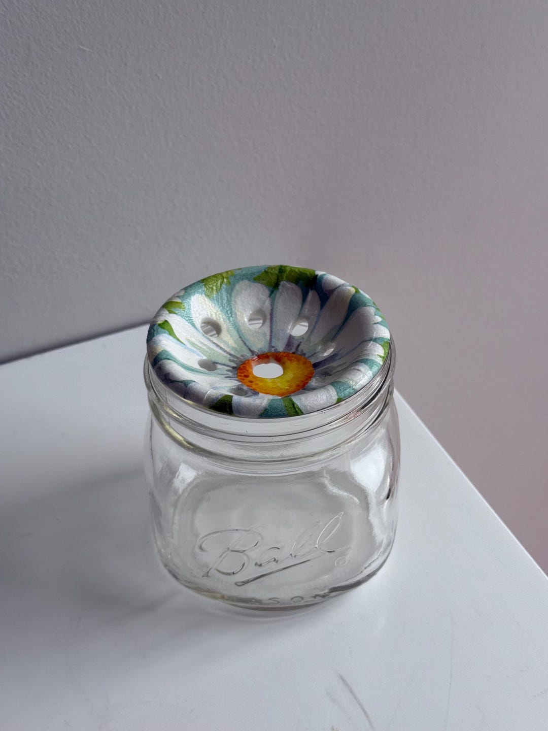 Clay Flower Frog (daisy): Mason Jar Flower Arranging Tool - Etsy New ...