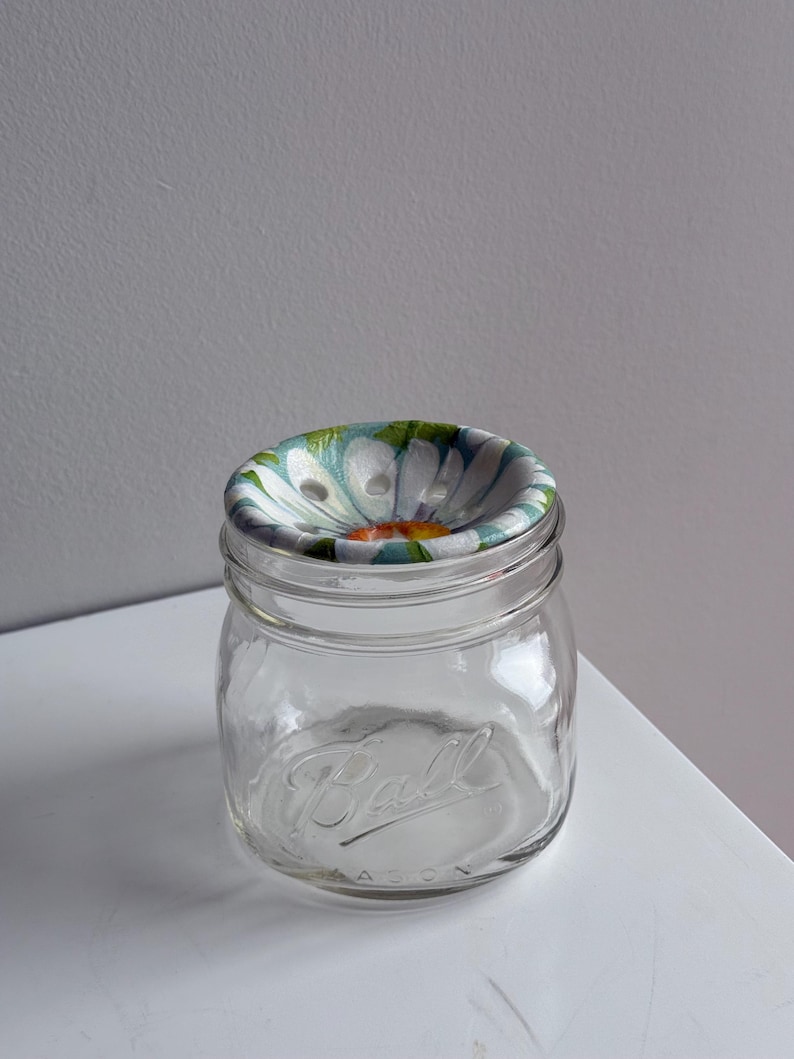 Clay Flower Frog (daisy): Mason Jar Flower Arranging Tool - Etsy New ...