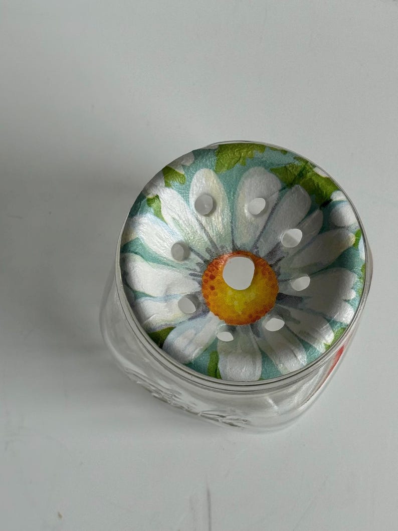 Clay Flower Frog (daisy): Mason Jar Flower Arranging Tool - Etsy New ...