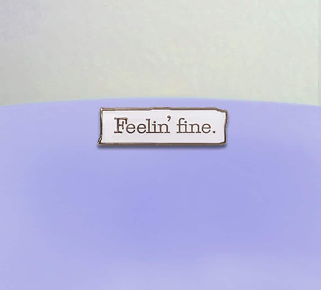 Feelin' Fine Enamel Pin (the Simpsons) - Etsy