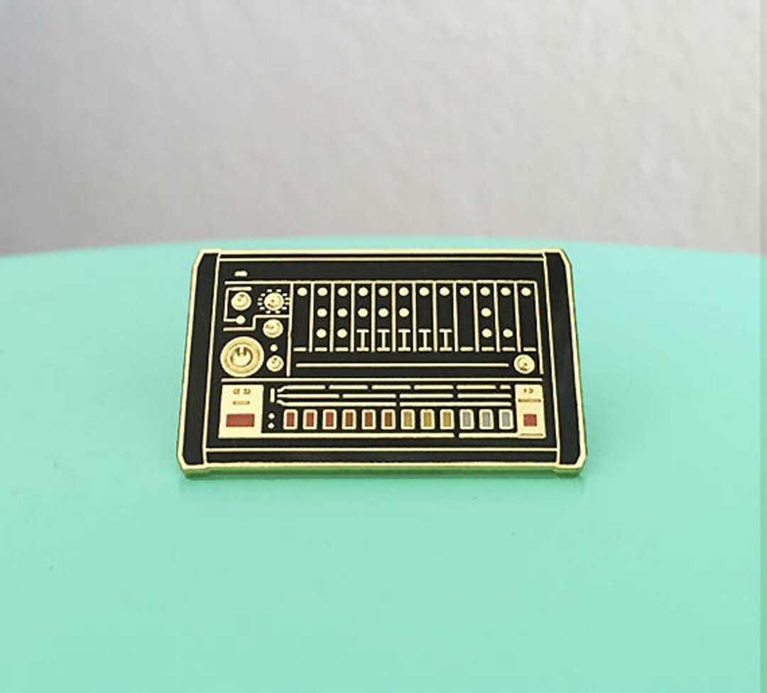 Drum Machine Enamel Pin - Etsy