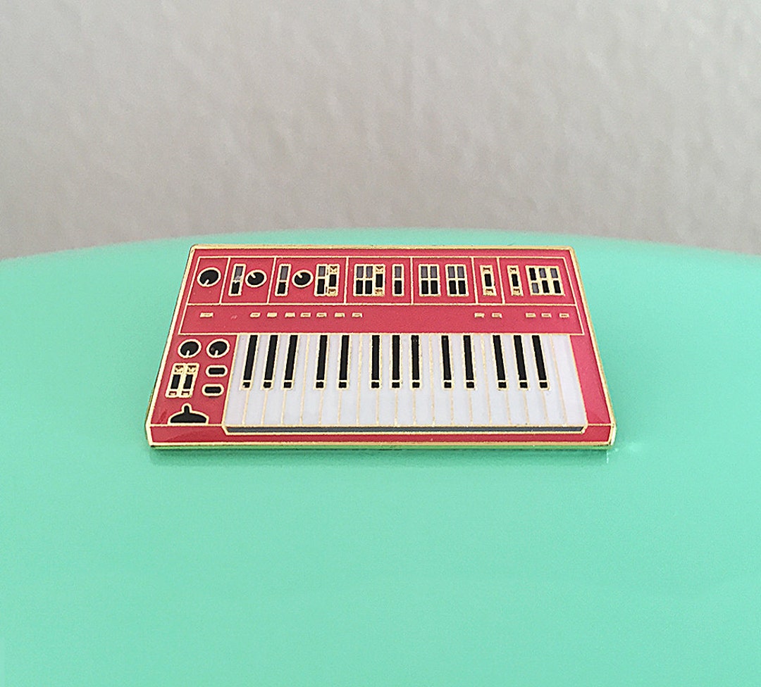 Synth Keyboard Enamel Pin - 3rd Edition (red) - Etsy