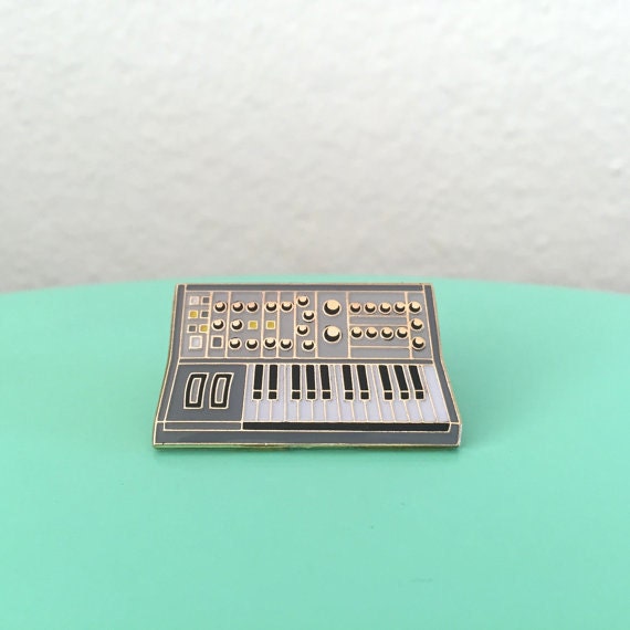 Synth Keyboard Enamel Pin - Etsy
