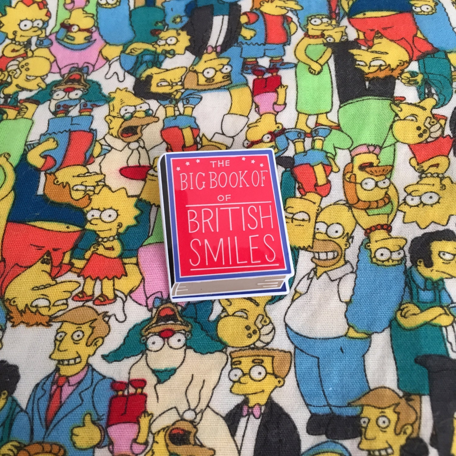 Big Book of British Smiles the Simpsons Enamel Pin - Etsy Australia