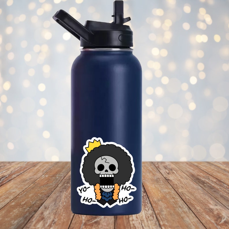 Brook Yohohoho Sticker One Piece Inspired Waterproof Vinyl Sticker - Etsy