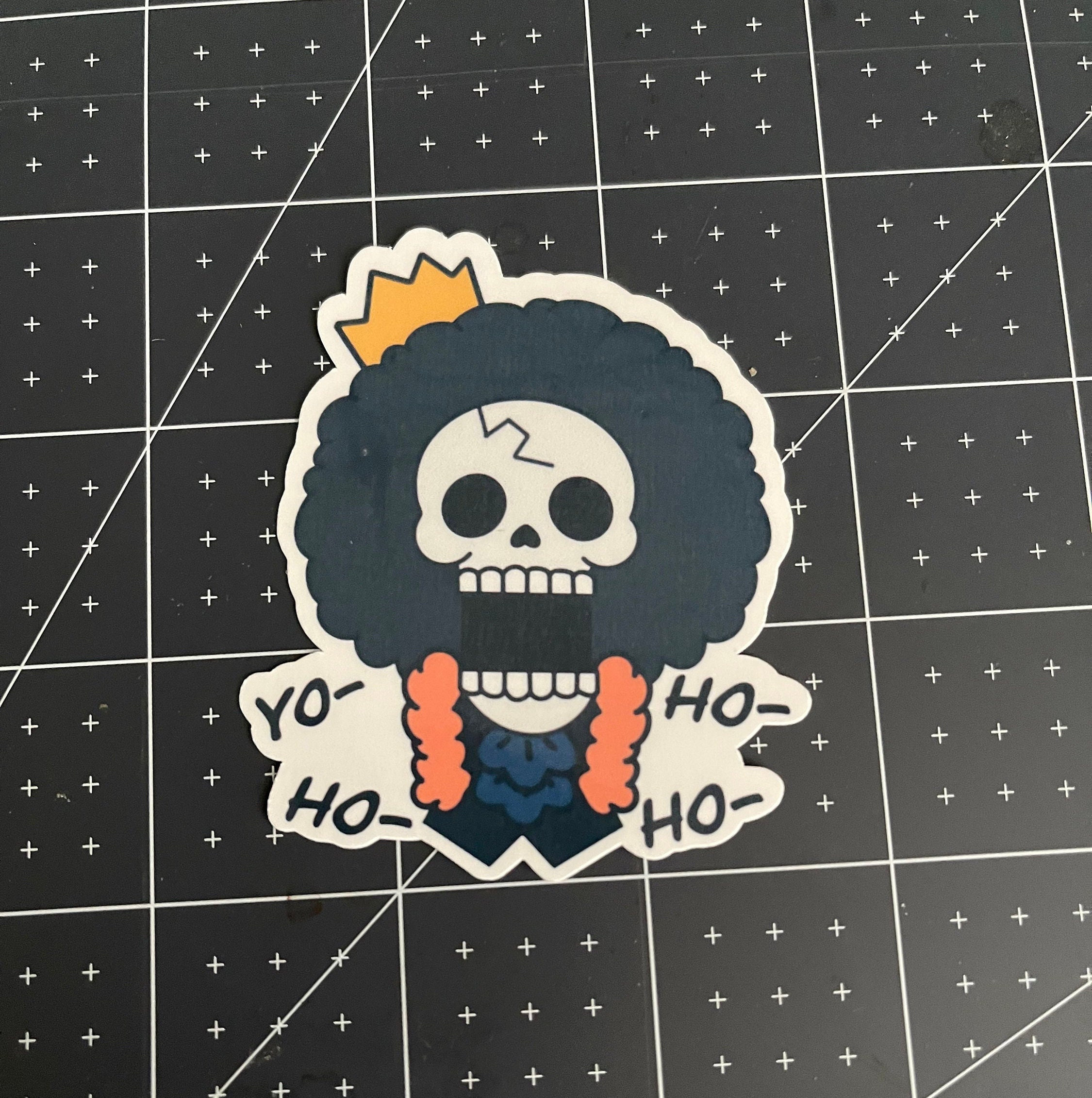 Brook Yohohoho Sticker One Piece Inspired Waterproof Vinyl Sticker - Etsy