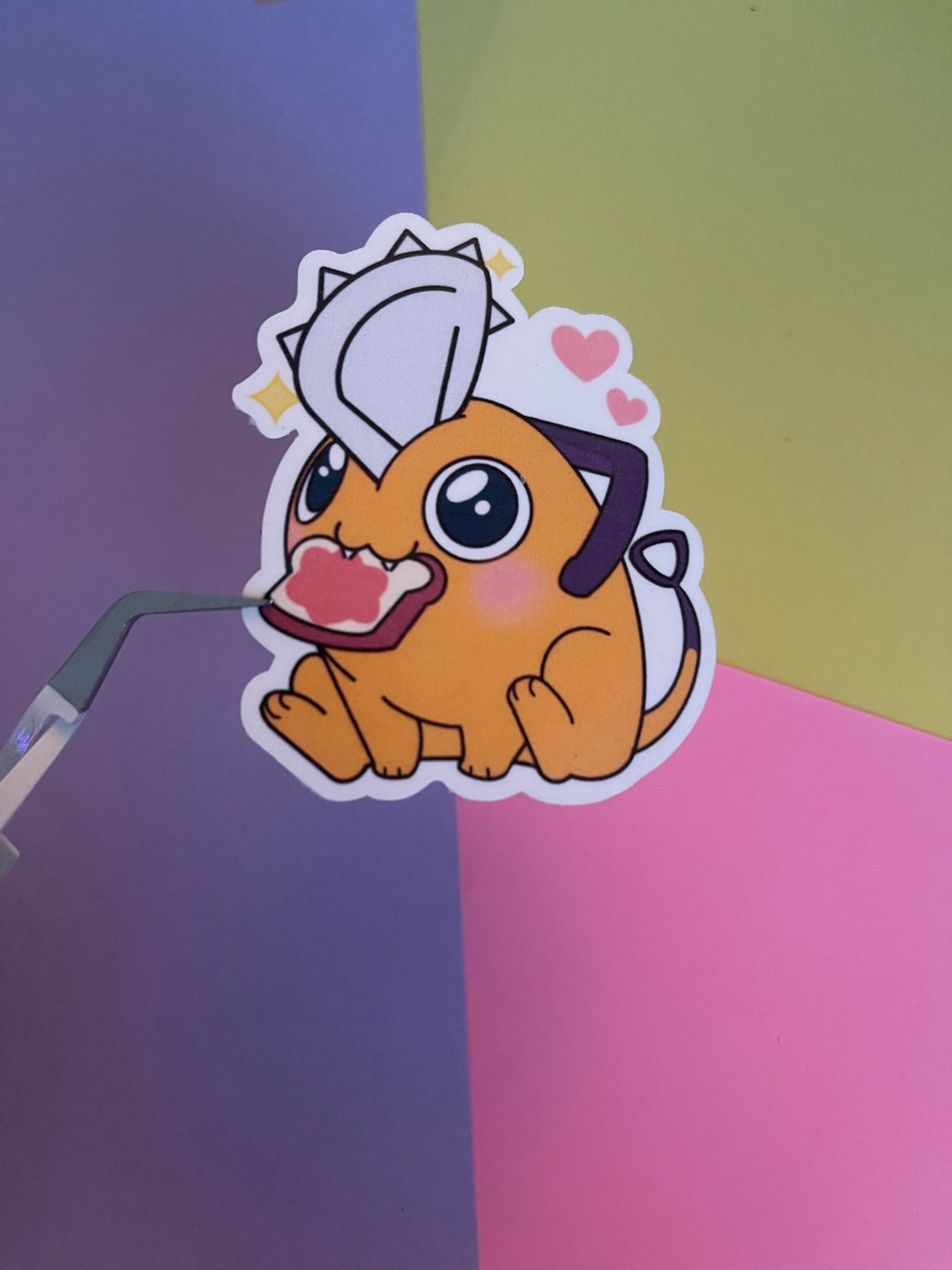 Pochita Toast Sticker CSM Inspired Chainsaw Puppy Waterproof Vinyl ...