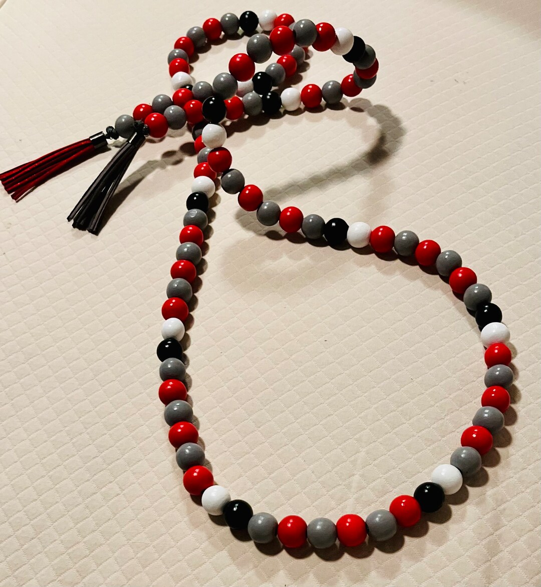 Ohio State Buckeyes Bead Garland With Tassels - Etsy